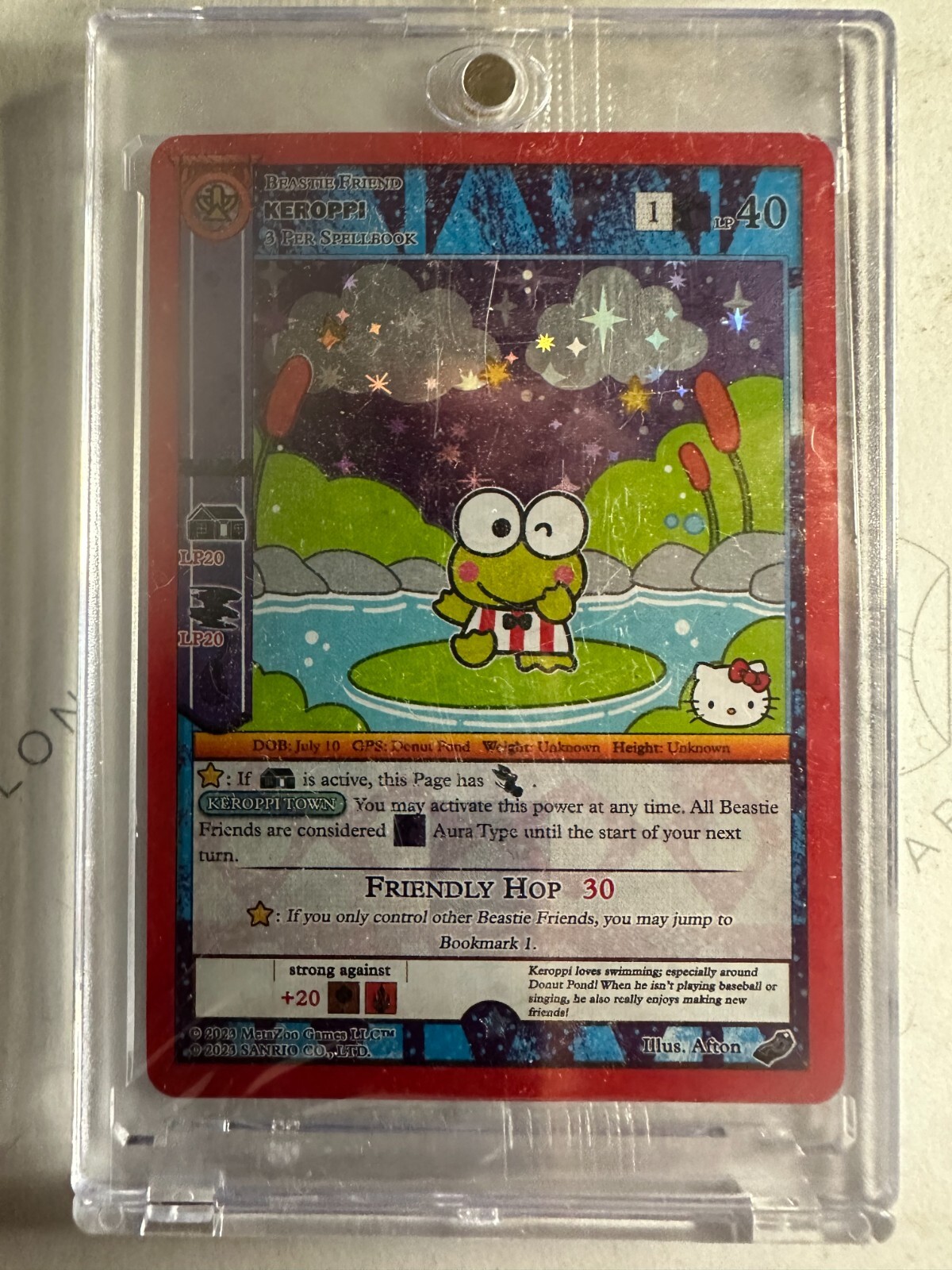 Keroppi MetaZoo X Hello Kitty 2023 SDCC Card in Case | eBay