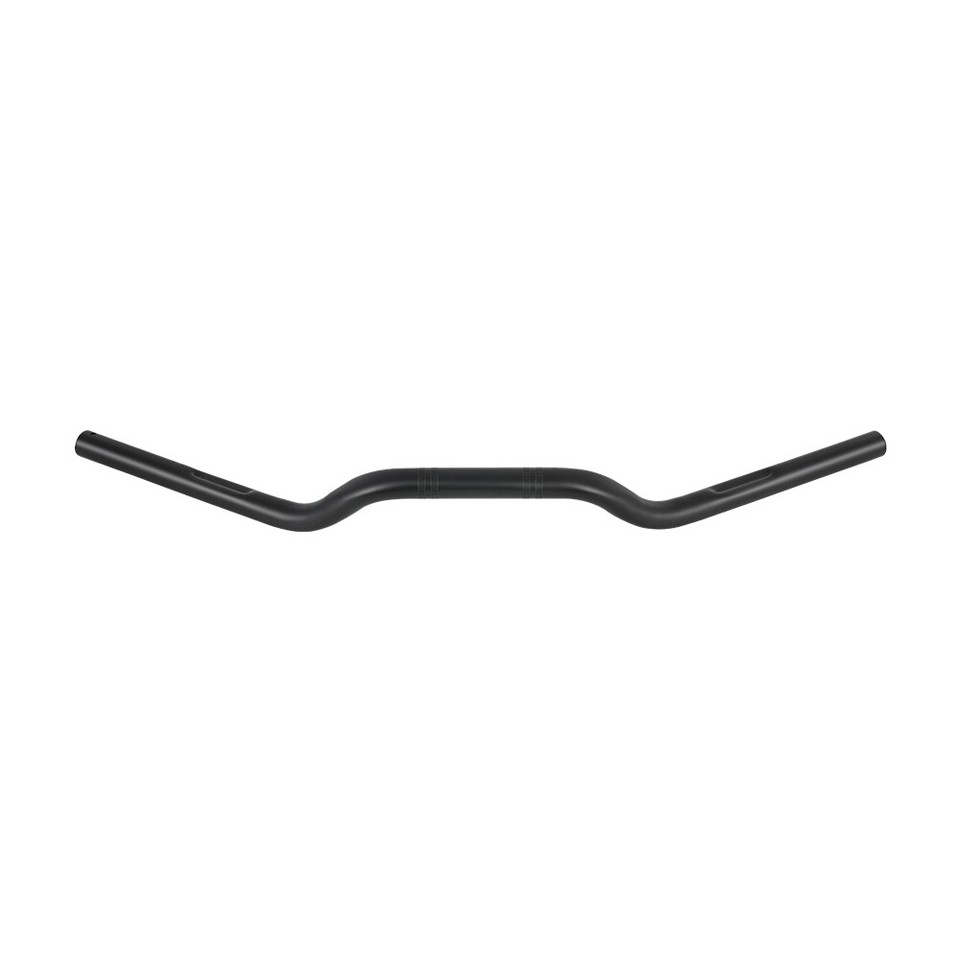 7/8" 22mm Motorcycle Retro Universal Handlebars Black Roller Bike Cafe ...
