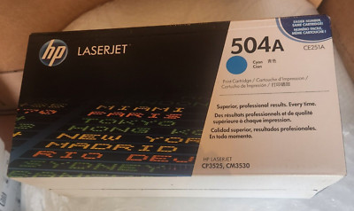 Genuine HP 504A Cyan (CE251A) Toner Cartridge | eBay