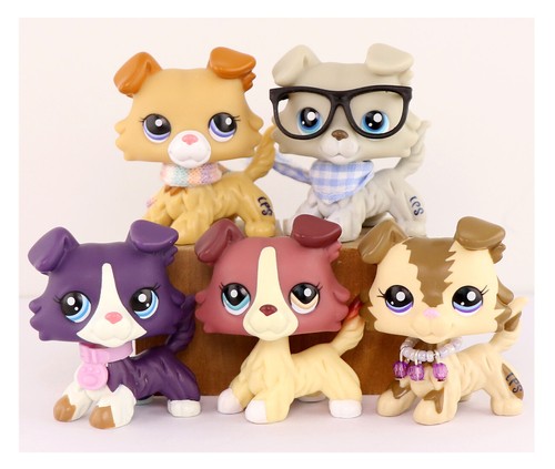 Mini Pet Shop lps Collie Dog Set 2210 363 1676 1262 2452 with LPS ...