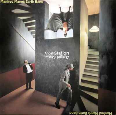 LP Manfred Manns Earth Band Angel Station +LYRIC INSERT +POSTER Bronze ...