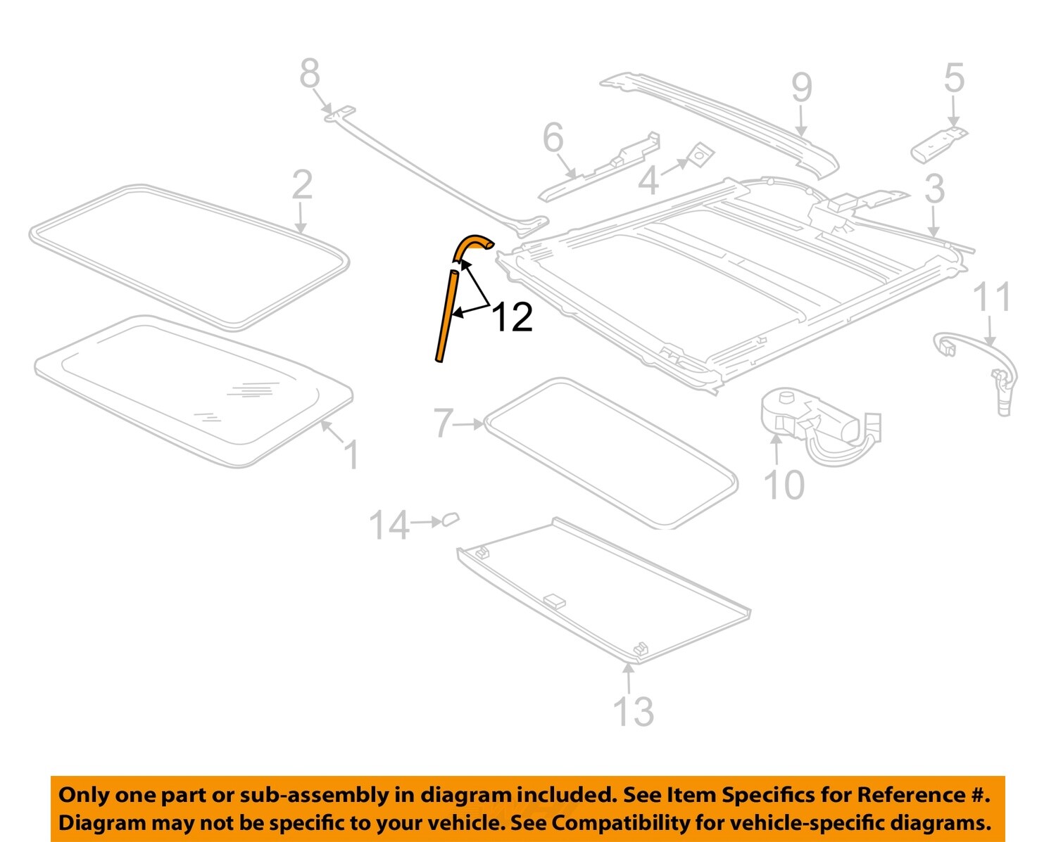 Sunroof-drain Hose 3L1Z78502C52AA Ford OEM Part for sale online | eBay