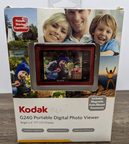 Kodak G240 Portable Digital Photo Viewer Red 2.4" TFT LCD Display 2MB ...