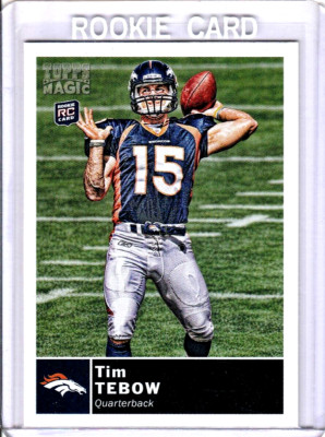Tim Tebow Florida 2010 NFL Topps Magic #25 RC Rookie Card Denver ...