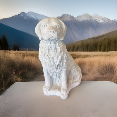 Labrador Garden Statue - Full solid concrete outdoor decor sculpture ...