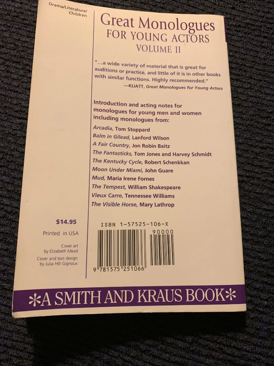 Monologues For Young Actors