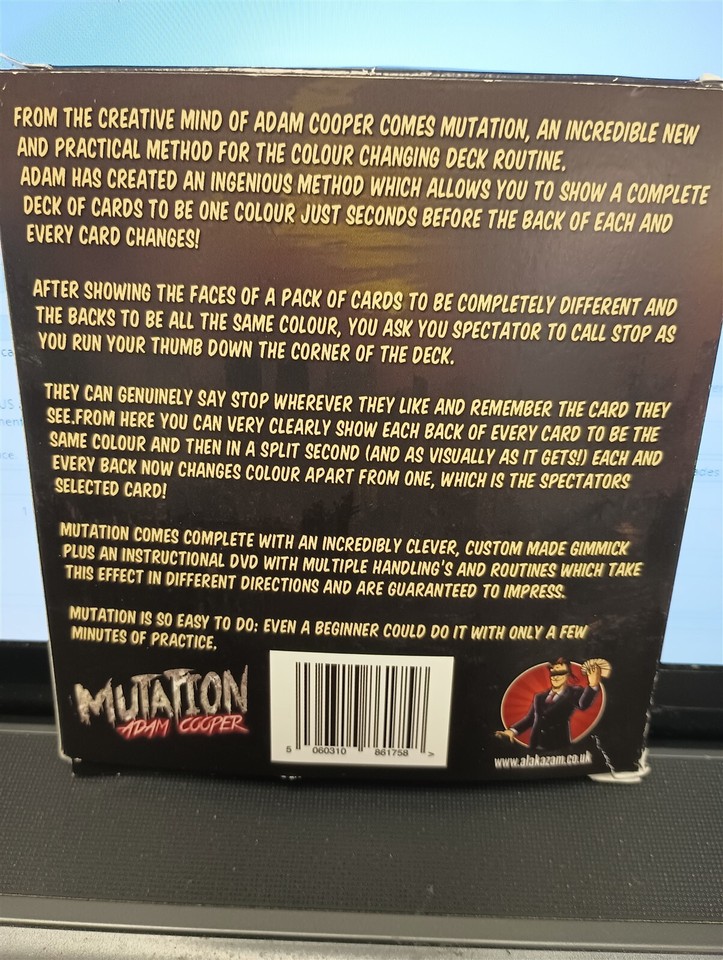 Mutation (DVD and Gimmicks) by Adam Cooper - DVD | eBay