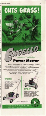 1955 Vintage ad EXCELLO power mower retro Product Art Models 07/30/23 ...