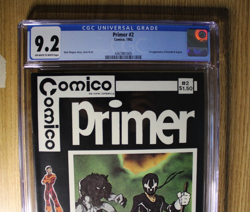 Primer #2 (Comico, 1982) 1st app. of Grendel & Argent CGC 9.2 | eBay