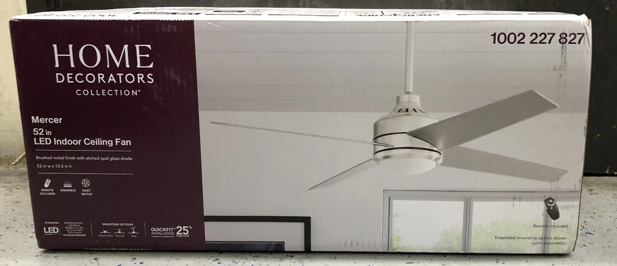 Mercer Led 52 Inch Ceiling Fan Installation | Shelly Lighting