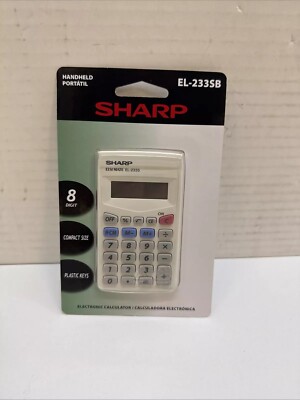 [BRAND NEW IN BOX] Sharp 8 Digit CALCULATOR Wallet LCD EL233SB EL-233SB free s/h 74000017054| eBay