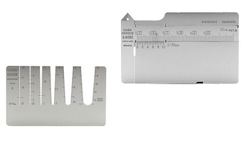 EIGER TOOL Card Gauge TYK-15,TYK-10 2-pc Set Stainless Steel Made in Japan | eBay