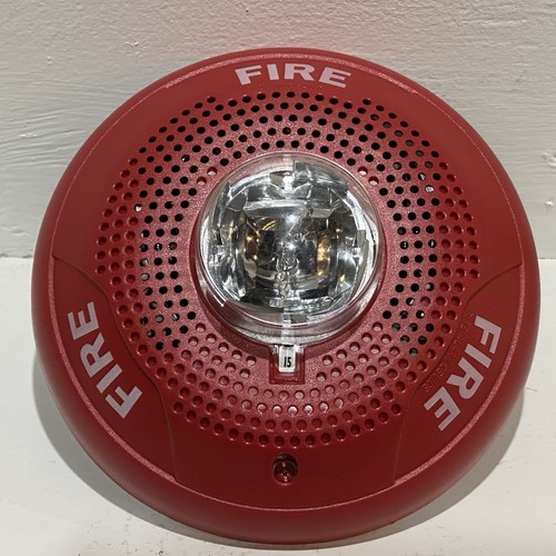 SYSTEM SENSOR SPSCR FIRE ALARM SPEAKER STROBE WITH MOUNTING PLATE *NEW ...