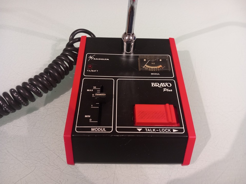 sadelta bravo plus desktop microphone in stunning condition cb radio ...