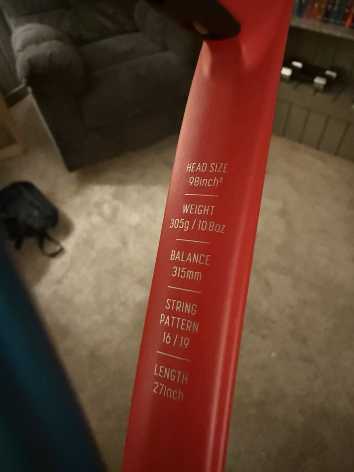 Yonex Vcore 98 4 1/4 Tennis Racquet 305g 16x19 Strung Racquet Great ...