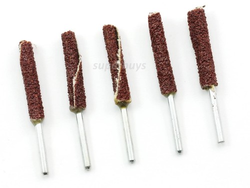 5pc Cylinder Round Sanding 8mm 100Grit Wheel Sand Paper Flap Rotary ...