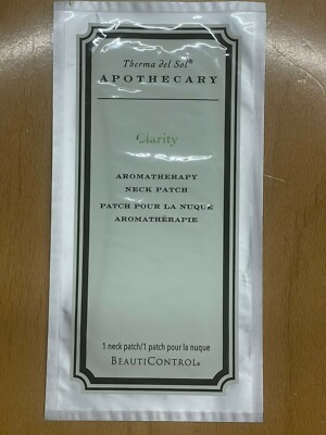 BeautiControl Therma Del Sol Apothecary Clarity Aromatherapy Neck Patch ...