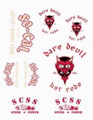 SO-CAL SPEED SHOP DECAL SHEET DARE DEVIL SPEED SHOP LOGO | eBay