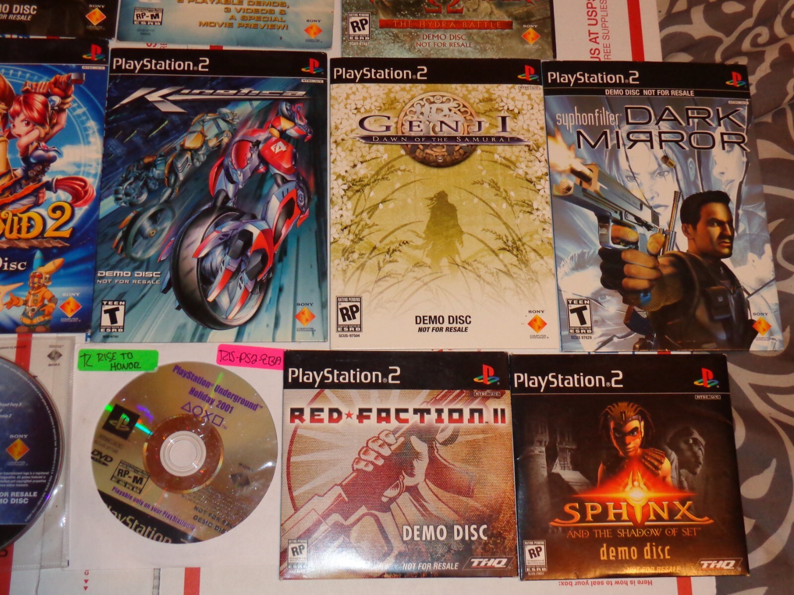 Lot of 16 Sony PlayStation 2 Game Demo Discs - PlayStation Underground ...