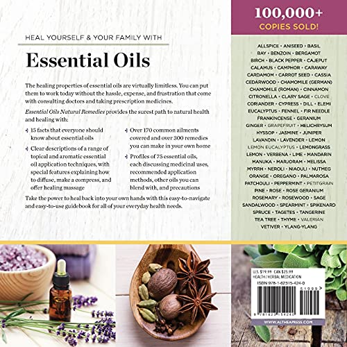 Essential Oils Natural Remedies: The Complete A-Z Reference of ...