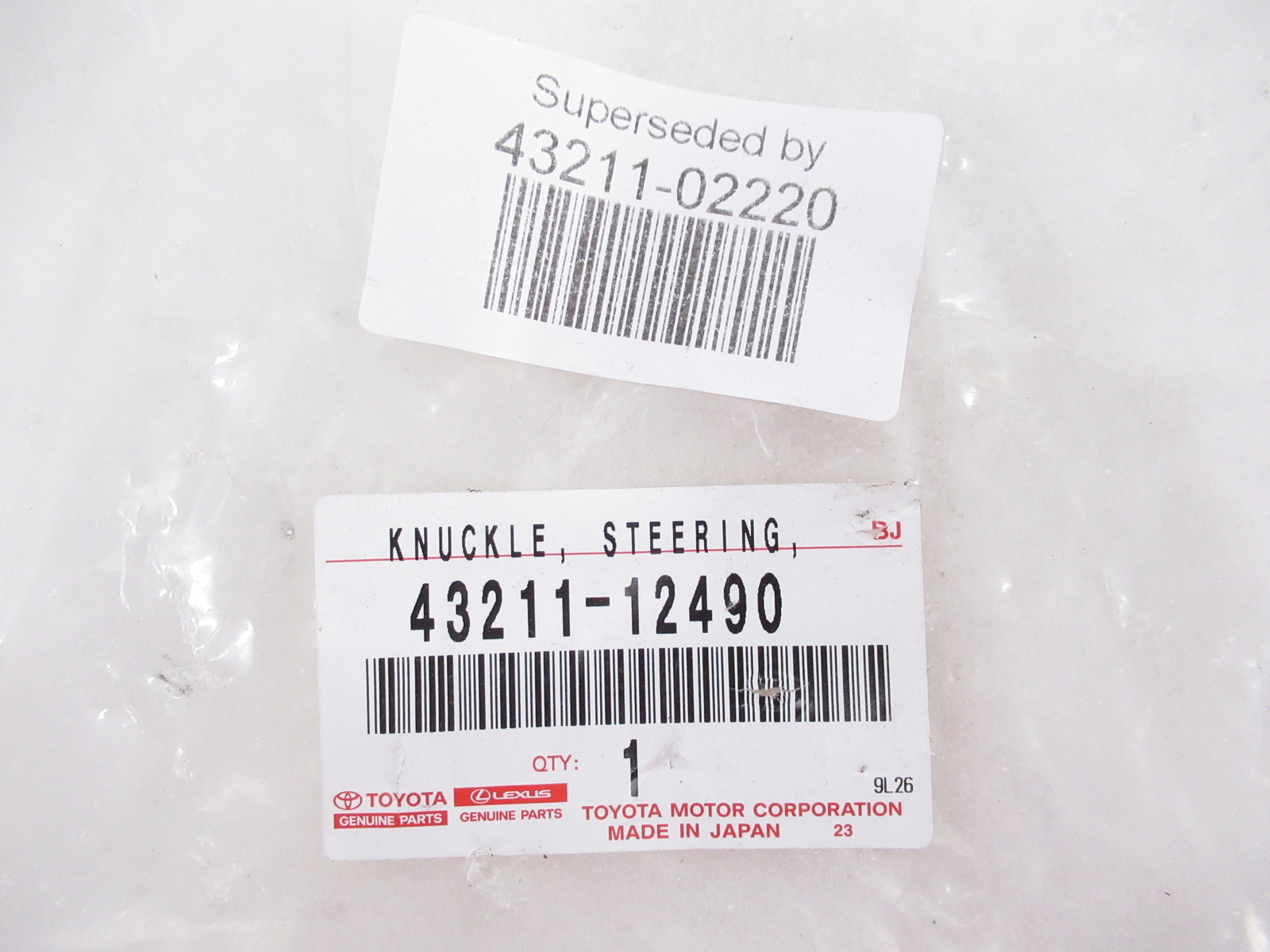 Genuine OEM Toyota 43211-02220 Passenger Front Steering Knuckle | eBay