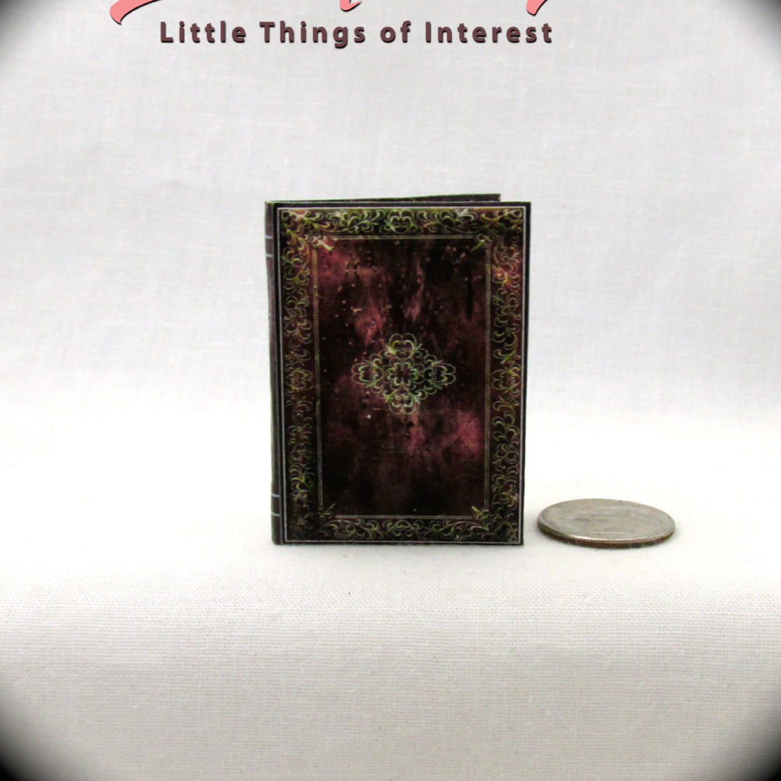 1:6 Scale BOOK OF INCANTATIONS Illustrated Readable Miniature Spell ...