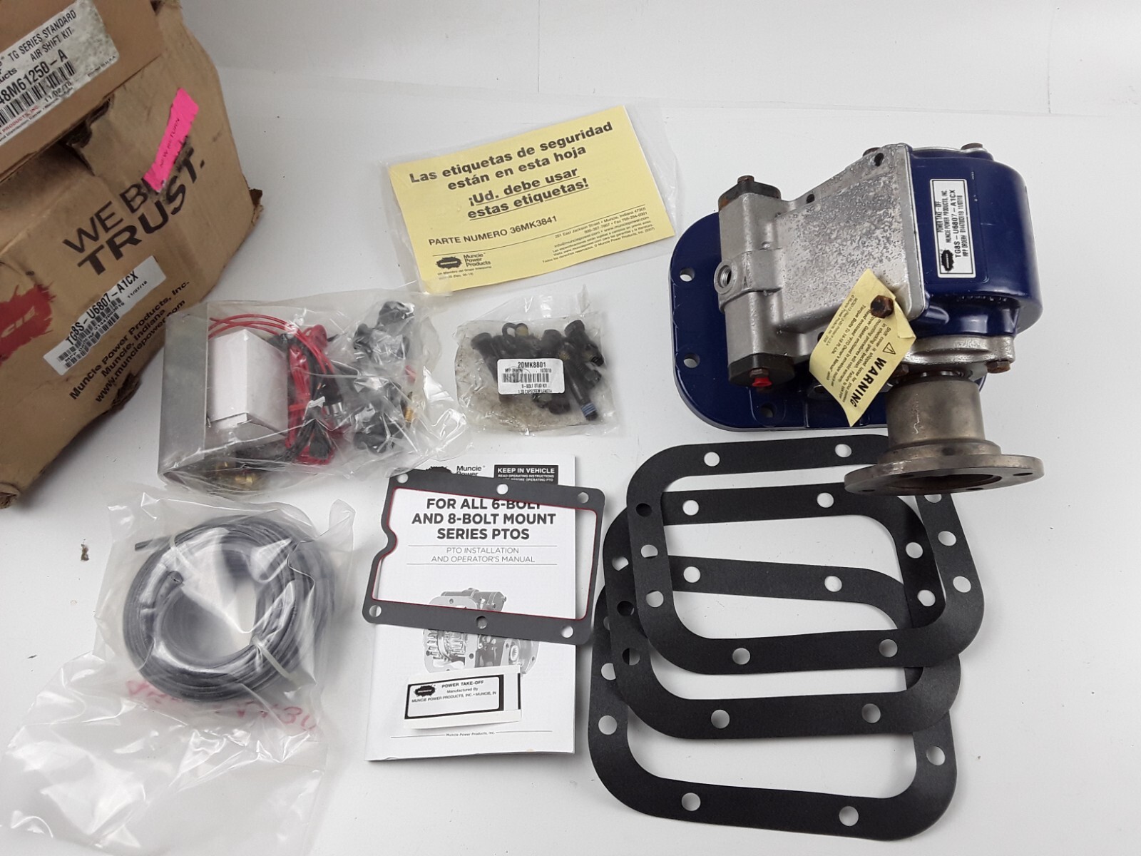 Muncie TG8S-U6807-A1CX Power Take Off PTO install Kit 48TK4928 TG ...
