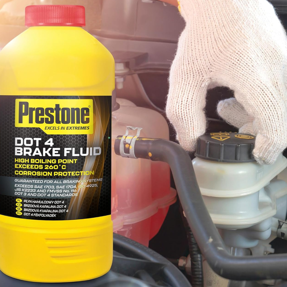 Prestone Brake Fluid, DOT 4 Brake Fluid For Maximum Performance ...