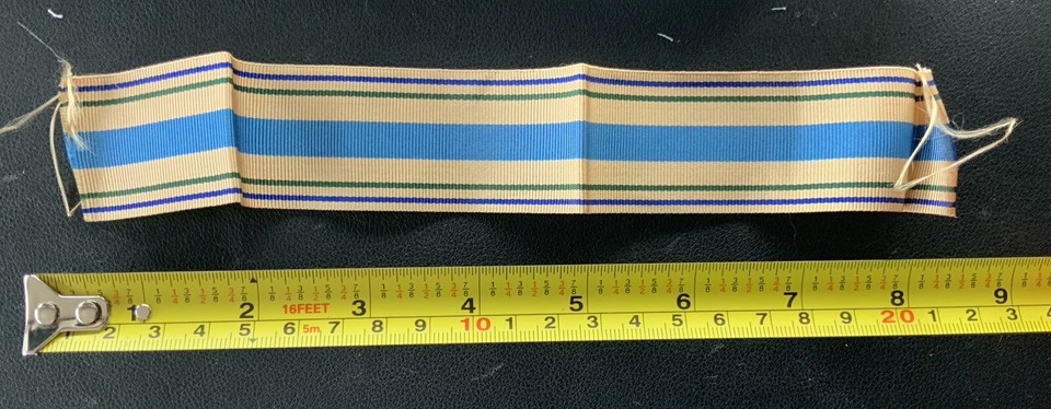 UN Emergency Force (UNEF) Medal Ribbon Full Size 8” | eBay
