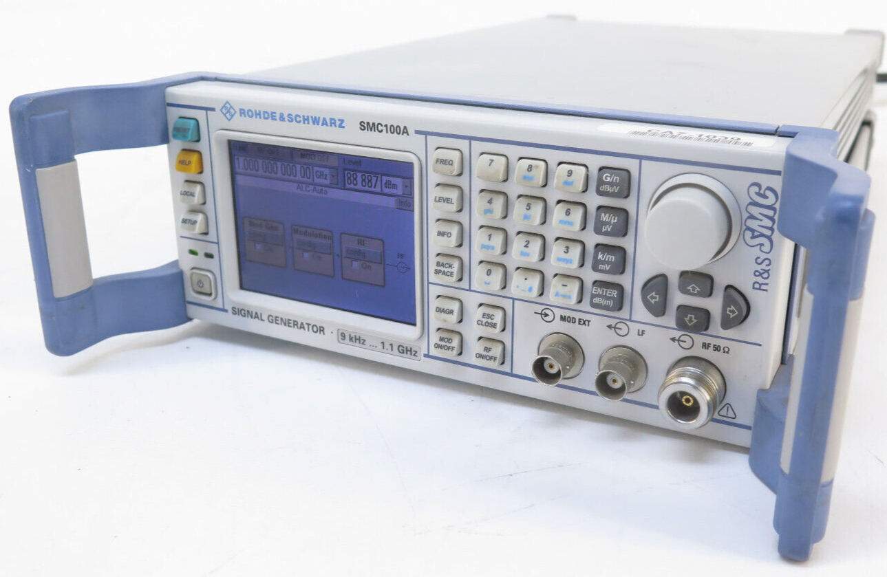 Rohde & Schwarz SMC100A Signal Generator 9 kHz to 1.1 GHz | eBay