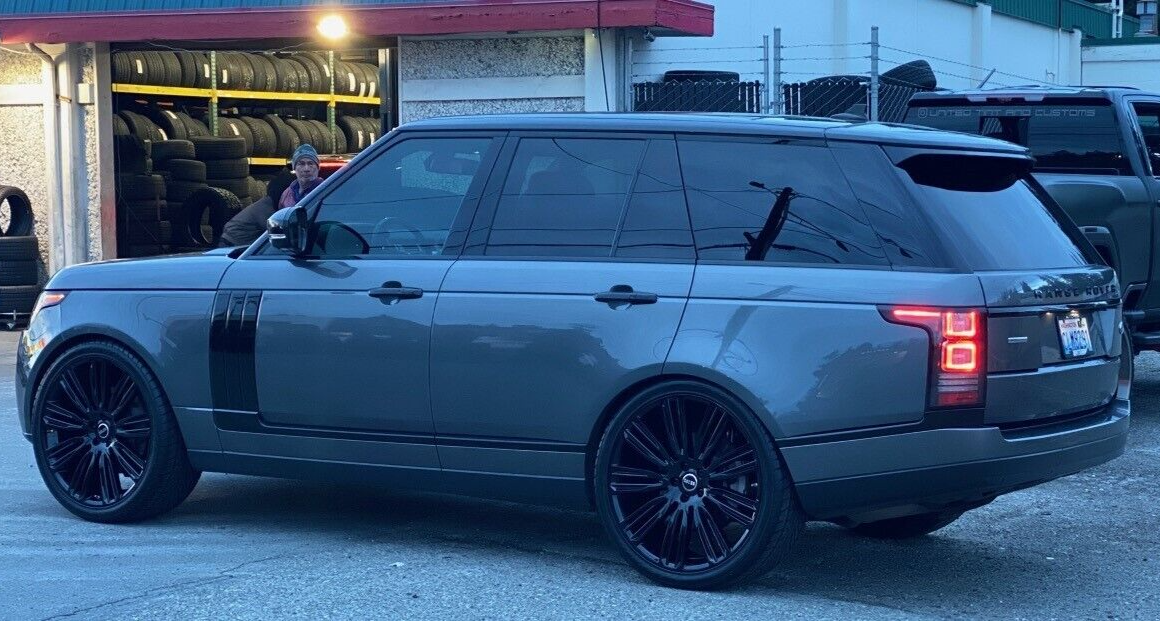 24x10 Wheels Fit Range Rover Land Rover HSE Sport Gloss Black 24 Inch ...