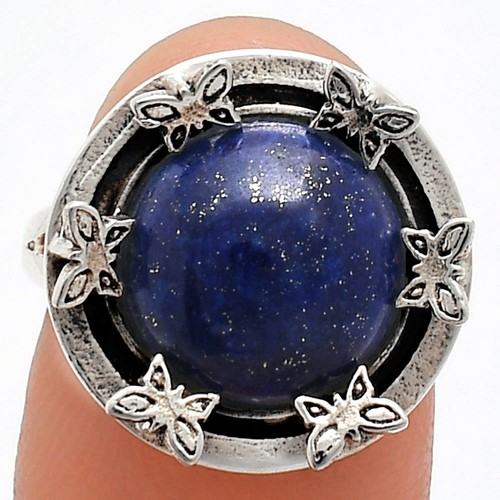 Premium Quality Natural Lapis Lazuli 925 Sterling Silver Ring s.7 ...
