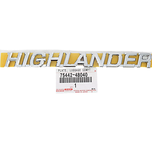 Genuine Toyota Nameplate 75442-48040 | eBay