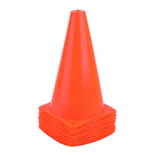 9 Inch Plastic Training Traffic Cones, Sport Cones, Agility Field ...