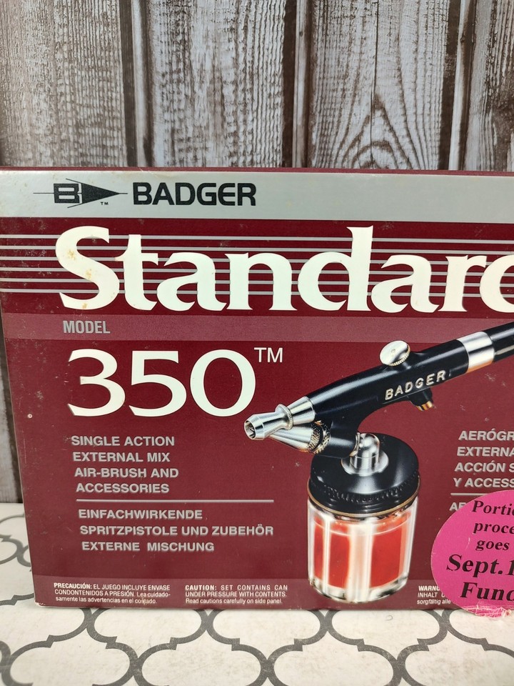 Badger 350 Standard Set Airbrush Kit w/ Propel Can – New in Box | eBay