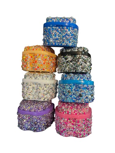 Denture Case Purple Bedazzled - Rhinestone Dental Bath -Bling Retainer ...