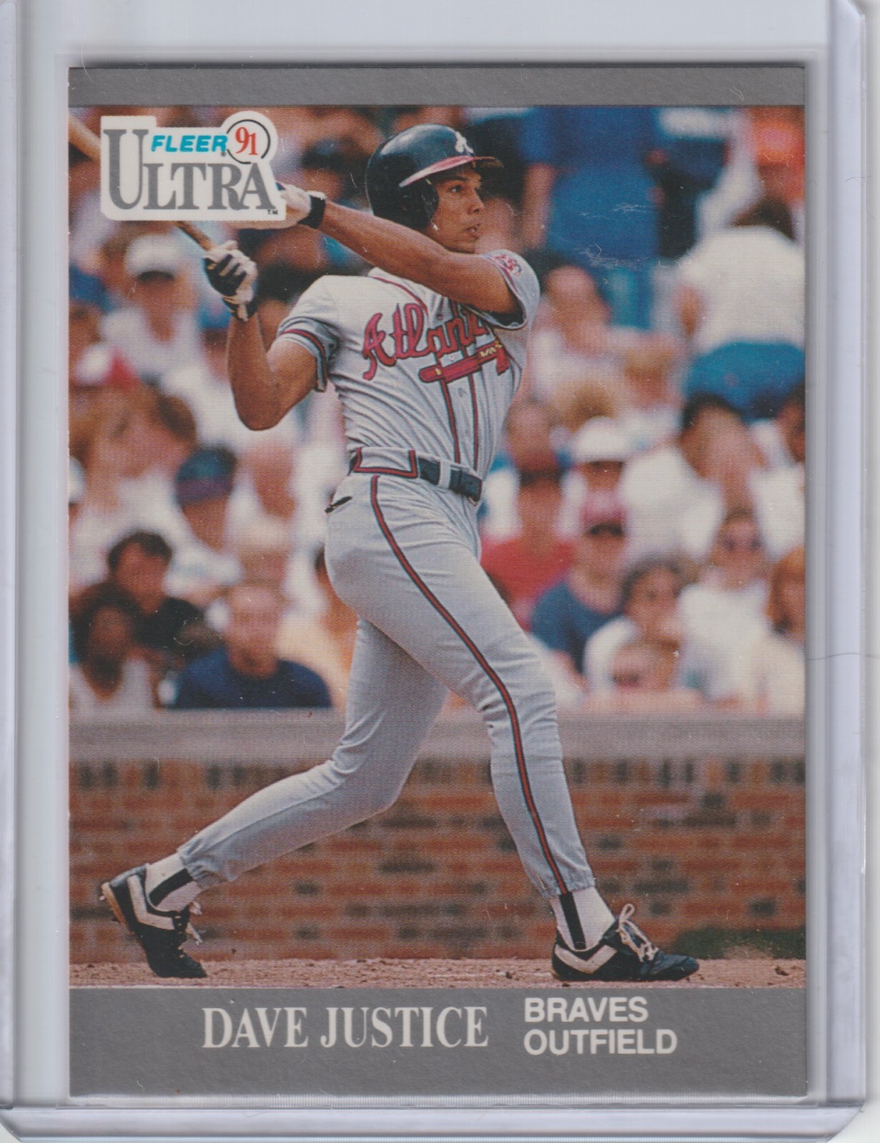 1991 David Justice Fleer Ultra #7 Braves | eBay