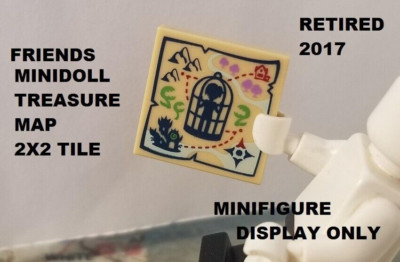 LEGO Minifigure Friends Minidoll Treasure Map 2x2 Tile Hobbit Elves ...