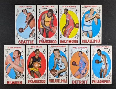 1969/70 Topps Basketball Lot 9 Cards | eBay