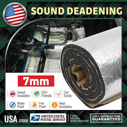 Vehicle Car Sound Deadener Reflective Insulation Mat Heat Guard 7MM 1 X ...