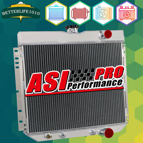 4 ROW Aluminum Radiator Fit 1963-69 Ford Fairlane 1966-70 Falcon 1964 ...