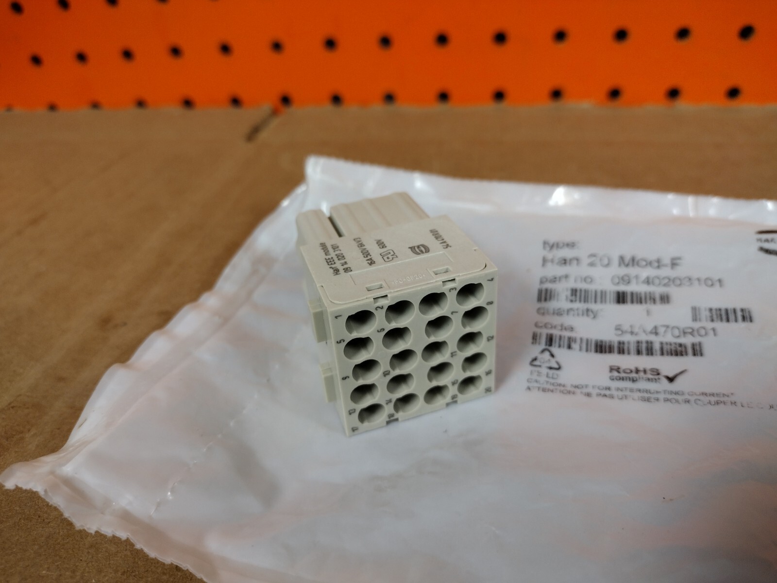 NEW HARTING 09140203101 Han 20 Mod-F Han EEE Module Fast Shipping | eBay