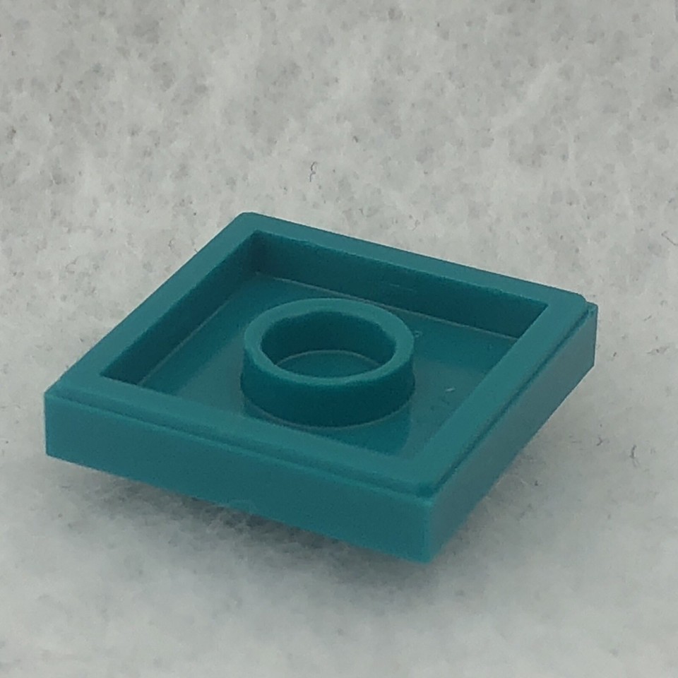 LEGO 87580 Dark Turquoise Plate, Modified 2 x 2 W/ Groove & 1 Stud (x1 ...