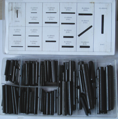 Hohlsplintesortiment Spannhülsen Federstifte 280-teilig Spannstifte ...