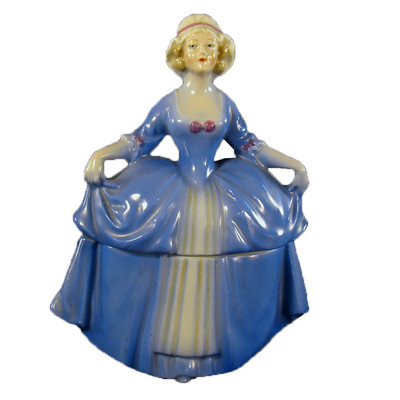 Porcelain Dresser Doll - Madame Pompadour with Blue Dress | eBay