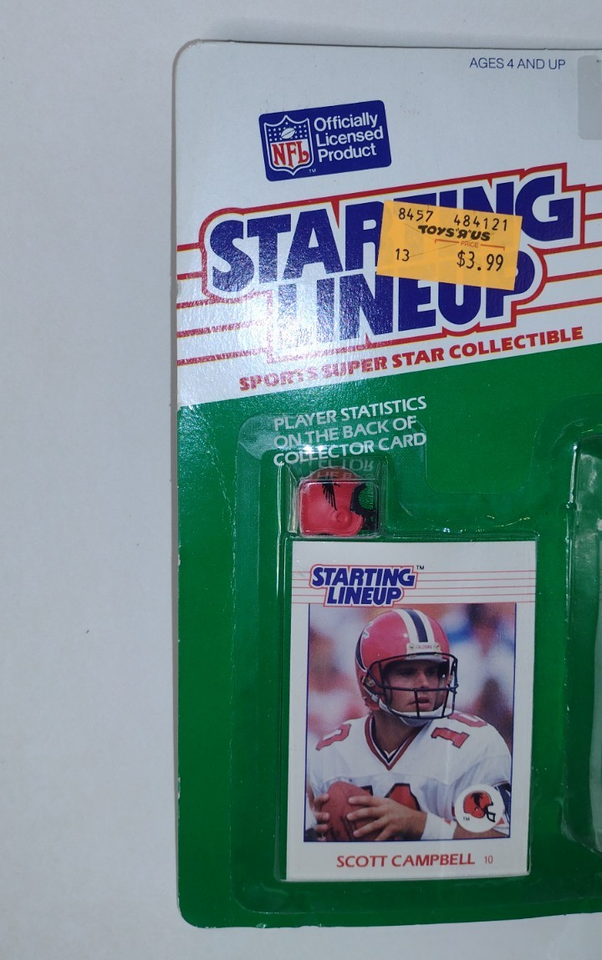 Scott Campbell ATLANTA FALCONS 1988 Starting Lineup NFL football figure ...