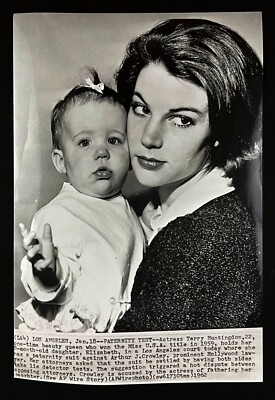 1962 Terry Huntingdon Hollywood CA Paternity Test Trial Daughter VTG ...