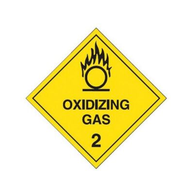 Brady Dangerous Goods Label - Oxidizing Gas 2 100 x 100mm Paper, 1000 ...