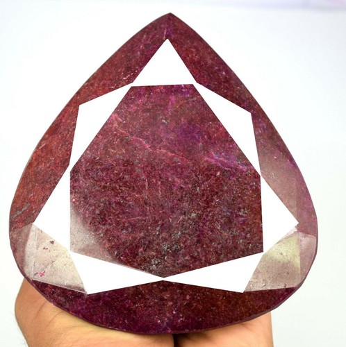 Investissement Grade 3681 CT Africain Rouge Rubis Libre Gemme Naturel Poire Cut | eBay