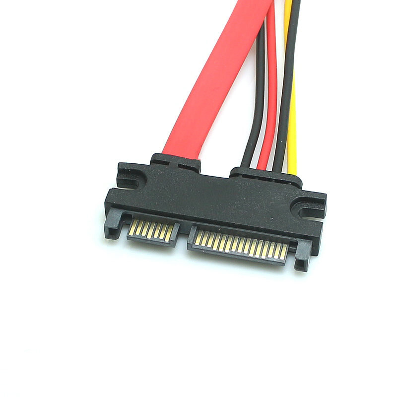 SATA 22 Pin Male To Female Sata Extension Cable SATA 3 22Pin Data Power ...